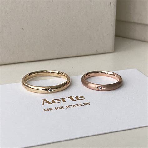 14k 스타 포에버 커플링 520 000원 아몬즈 주얼리