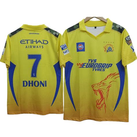 Chennai Super Kings 2025 Ms Dhoni Full Sleeve Jersey Cyberried Store