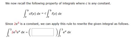 Solved We Now Recall The Following Property Of Integrals Chegg Com