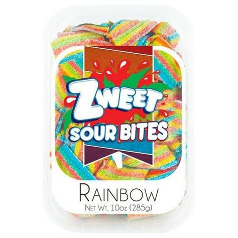 Sour Rainbow Bites Zweet 10 Oz Shopgalil