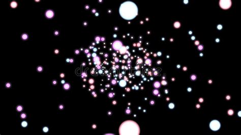 Abstract Glowing Colored Flying Circles Background Animation New Quality Holiday Universal