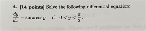 Solved Solve The Following Differential Chegg