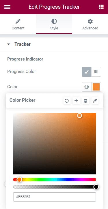 how to create a vertical progress tracker in elementor boise web
