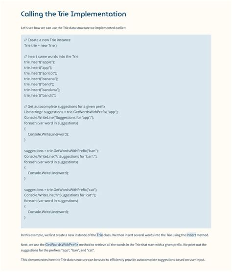 Trie Data Structure For Auto Search Complete Ppt