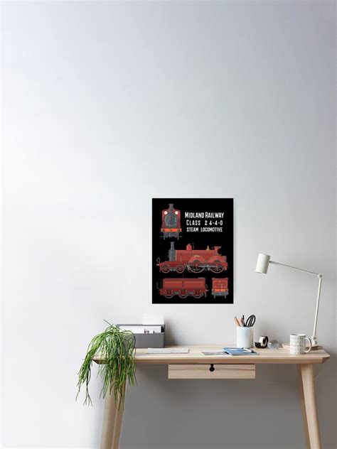 Midland Railway Class 2 4 4 0 British Steam Train Locomotive T
