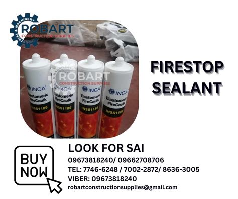 Firestop Sealant Commercial And Industrial Construction Tools