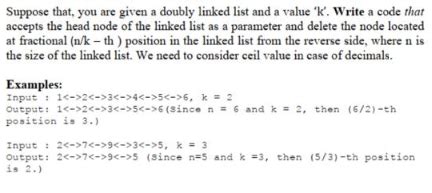 Solved Suppose That You Are Given A Doubly Linked List And Chegg