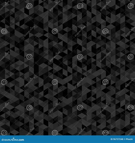 Geometric Mosaic Pattern From Black Triangle Texture Abstract V Stock Vector Illustration Of