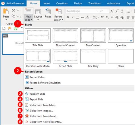 How To Insert Slides In ActivePresenter 8 Atomi Systems Inc