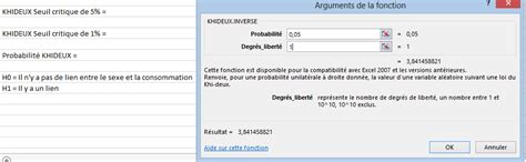 Test du khi deux ou khi carré dans Excel Tutoriel et vidéo