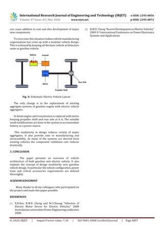 IRJET Design Modularity In Electric Vehicles PDF