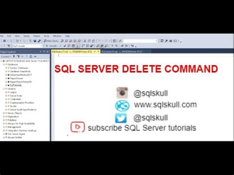 Delete Statement In SQL Server YouTube