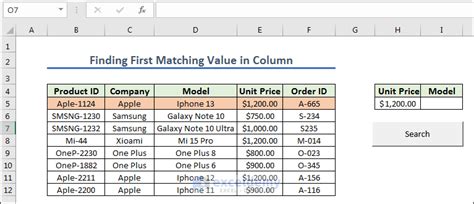 Excel VBA To Find Matching Value In Column Examples
