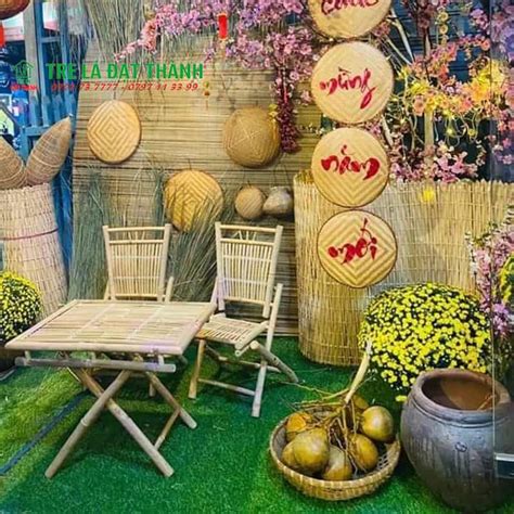 Ghế Tre Gấp Ghế Tre Xếp Giá Rẻ Tre Lá Đạt Thành