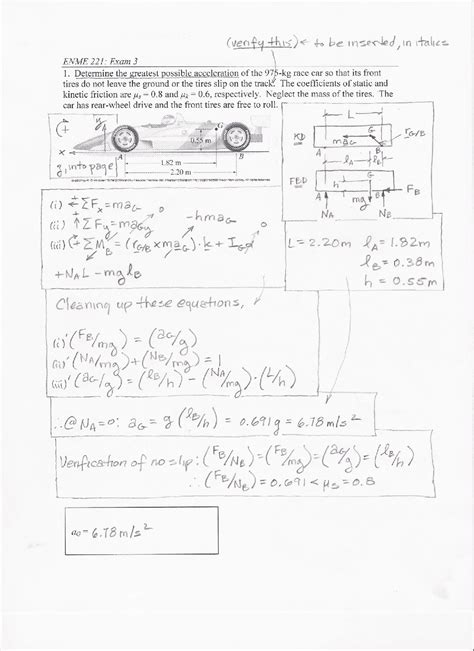 Exam 3 With Solution Dynamics Docsity