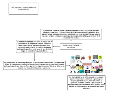 Mapa Mental Toma De Decisiones Pdf Toma De Decisiones Cognición