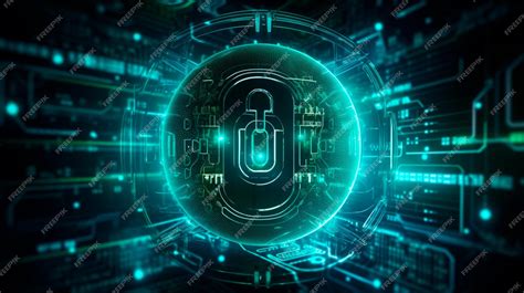 Premium Photo Cybersecurity Padlock Digital Lock On Technology