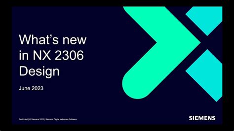 5 Minutes About What Is New In Nx Design 2306 Youtube