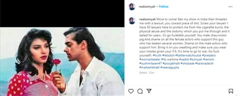 Somy Ali Deletes Post After Alleging That Salman Khan Physically Abused