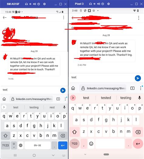 Message Field Is Being Overlapped By The Address