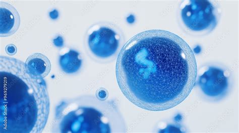 Multiple Spherical Objects With A Blue Hue Exhibiting A Mesh Like Texture They Are Suspended