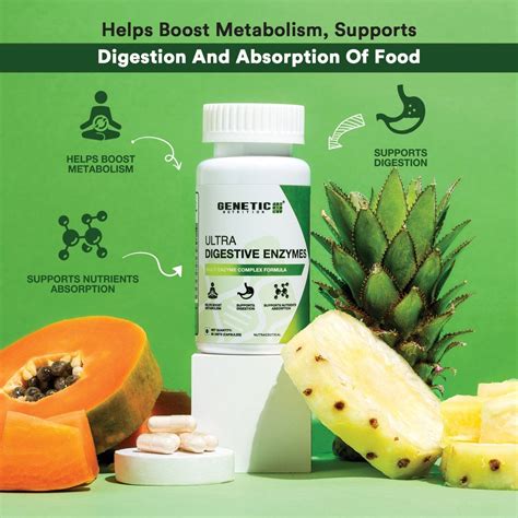 Buy Ultra Digestive Enzymes Support Digestive Health Genetic Nutrition