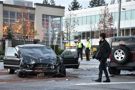 Update Injuries In Three Vehicle South Surrey Crash ‘not Life