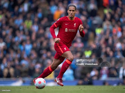Virgil Van Dijk Of Liverpool In Action During The Premier League