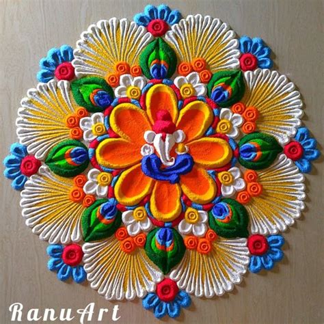 21 Small Rangoli Designs For Beginners To Try
