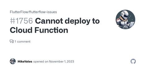 Cannot Deploy To Cloud Function · Issue 1756 · Flutterflowflutterflow