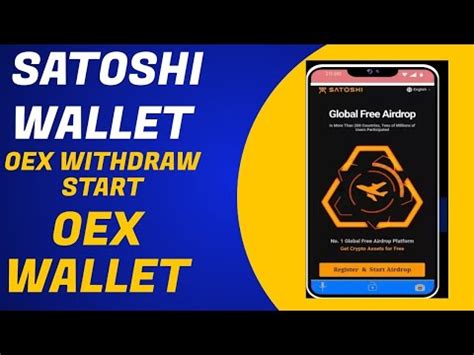Satoshi Mining App OEX Withdraw Start How Link OEX Wallet Address