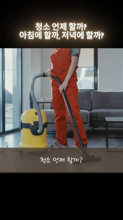 청소 언제 할까？아침에 할까 저녁에 할까？ Youtube