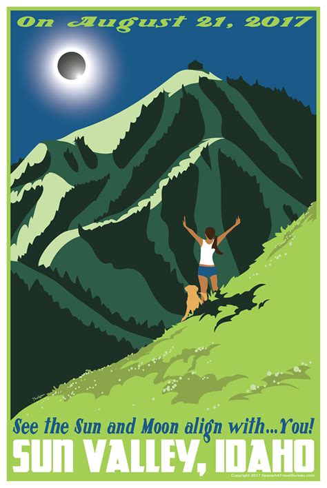 Tyler Nordgren Designs Retro Posters To Advertise Todays Solar Eclipse