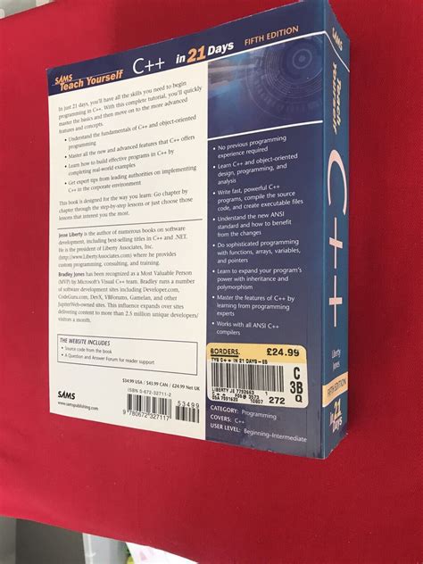Sams Teach Yourself C In 21 Days By Bradley L Jones Jesse Liberty