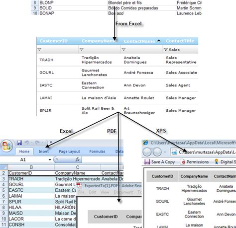 import data from excel and export to excel pdf or xps ~ programming
