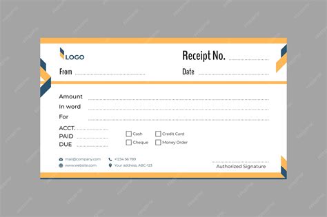Free Vector Flat Design Receipt Book Template