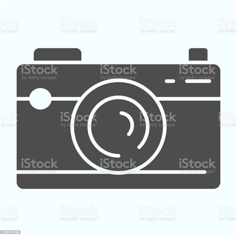 카메라 솔리드 아이콘입니다 흰색으로 격리된 사진 벡터 일러스트레이션을 기록하는 장치입니다 사진 카메라 문양 스타일 디자인 웹 및 응용 프로그램을 위해 설계 Eps 10 10