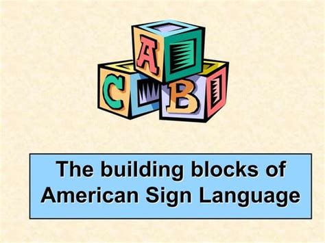 Asl Basics Ppt