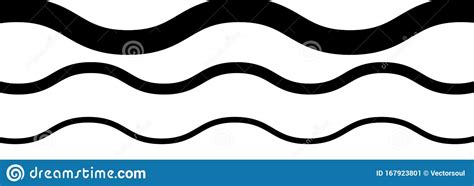 Random Wavy Zig Zag Lines Abstract Art Texture Background Sinuous