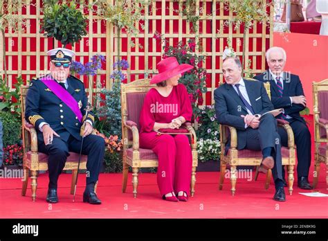 Prince Laurent Princess Claire And Prince Lorenz Attending Belgian