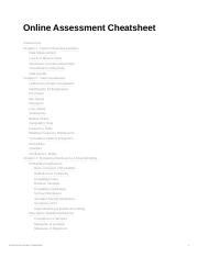 Online Assessment Cheatsheet Pdf Online Assessment Cheatsheet