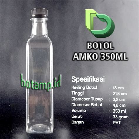 Botol Amko Kotak 350ml Botampid