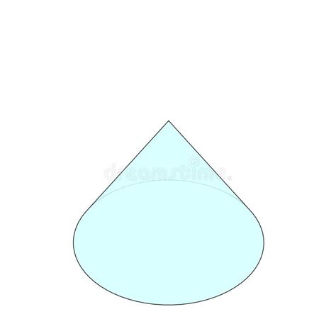 Outline Of A Geometric Triangular Prism Shape With Blue Infill Stock Image Image Of Blue