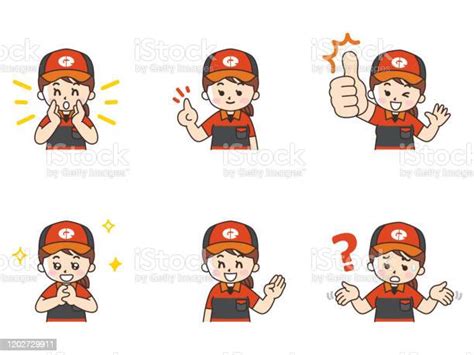 주유소 서기 세트 가솔린에 대한 스톡 벡터 아트 및 기타 이미지 가솔린 급유 미소 Istock