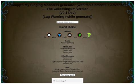 Chompys My Singing Monsters Generator With Fan Elements Advanced