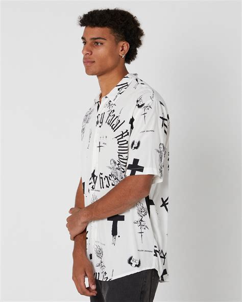 Kiss Chacey Medina Relaxed Ss Shirt Black White Surfstitch