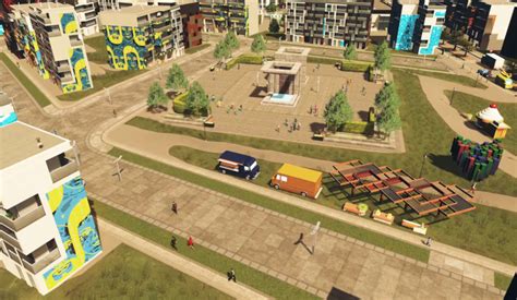 Cities Skylines Is Getting Pedestrian Themed DLC Plazas Promenades