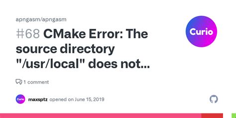 Cmake Error The Source Directory Usr Local Does Not Appear To Contain Cmakelists Txt