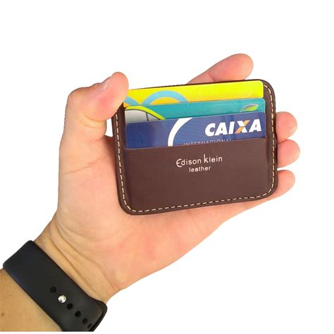 Artigos Em Couro Legítimo Br Carteira Slim Porta