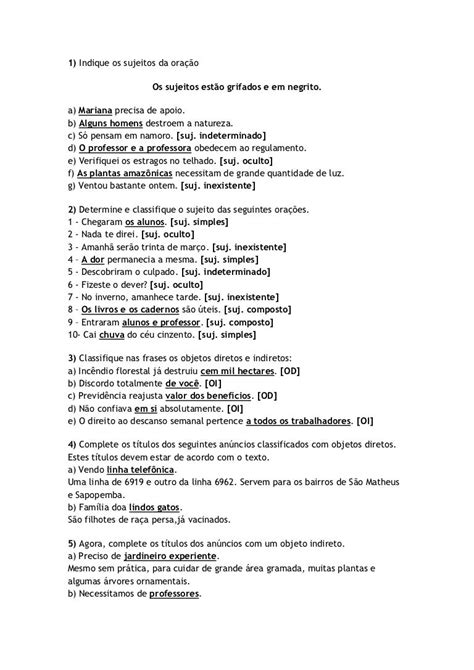 Exer Analise Sintatica Gabarito